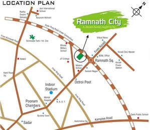 Ramnath Life Spaces Builders Ramnath City Map - Koradi Road, Nagpur ...