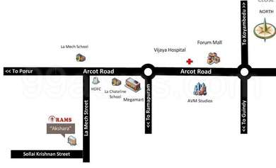 Rams Builders Rams Akshara Map - Valasaravakkam, Chennai Location Map