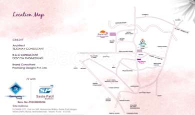 Ramsons Associates Flower City Map - Moshi, Pune Location Map