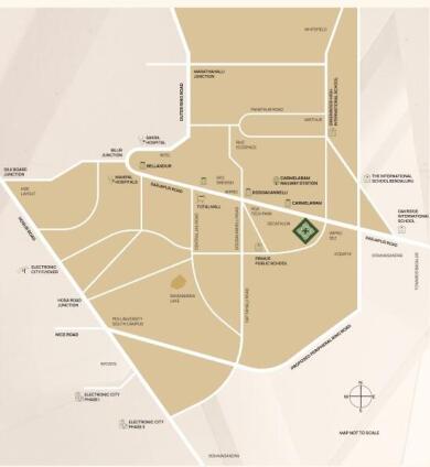 Ramsons Trendsquares Ramsons East Park Residences Map - Sarjapur Road ...