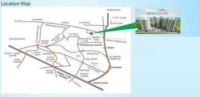 Raskar Realtors Raskar Green Square Map - Moshi, Pune Location Map