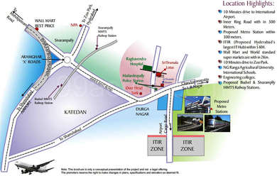 Rathi Constructions Rathi Sri Tirumala Lotus Map - Attapur, Hyderabad ...