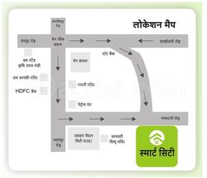 Ratna Buildcon Ratna Smart City Map - Basna, Mahasamund Location Map