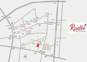 Shrimay Group Radhe Ratnam Map - Waghodia Road, Vadodara Location Map