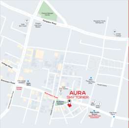 Ravindra Developers Aura Sky Tower Map - Sharanpur, Nasik Location Map
