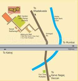 Rawat Realty Builders Rawat Madhuli Map - Wadgaon Budruk, Pune Location Map