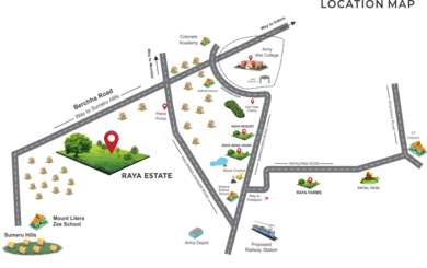 Raya Developers Raya Estate Map - Mhow, Indore Location Map