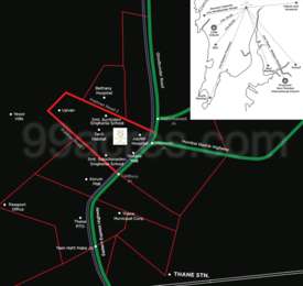 The Address By GS by Raymond Realty Map - Pokhran 2, Thane Location Map