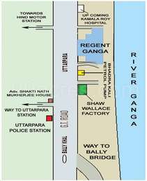 Rdb Builders RDB Regent Ganga Map - Uttarpara, Hooghly Location Map