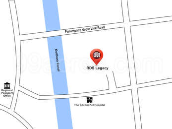 RDS Realties Builders RDS Legacy Map - Panampilly Nagar, Kochi Location Map
