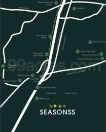 Realmark Seasonss Map - Joka, Kolkata South Location Map