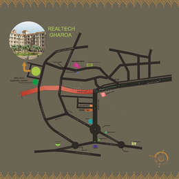 Realtech Group Kolkata Realtech Gharoa Map - Rajarhat, Kolkata Location Map