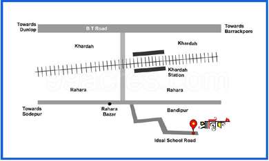 Red Ant Realty Red Ant Prantik Map - Khardah, BT Road Location Map