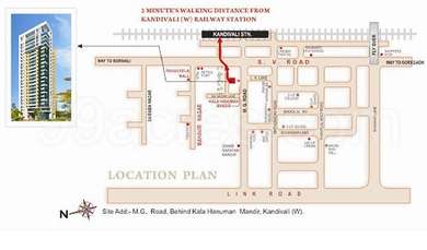 Red Bricks Dwellings Red Bricks Mangalmay Tower Map - Kandivali (West ...
