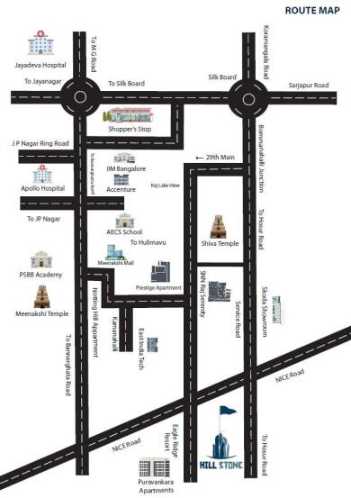 Mahaveer Group Mahaveer Hillstone Map - Mylasandra, Near Begur ...