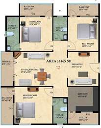 2 BHK Apartment / Flat for sale in Reddy Mahaveer Oberon JP Nagar ...
