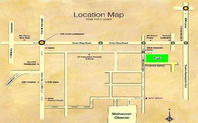 Mahaveer Group Reddy Mahaveer Oberon Map - JP Nagar, Bangalore Location Map