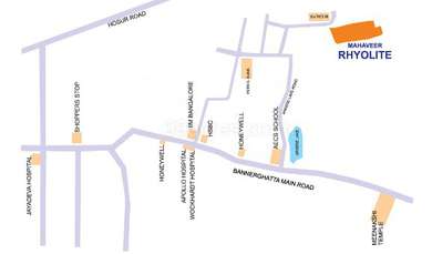 Mahaveer Group Reddy Mahaveer Rhyolite Map - Arekere, Bannerghatta Road ...