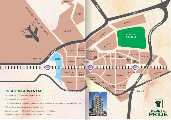Reddys Pride Navi Mumbai, Sector 5 Ulwe | Price List & Brochure, Floor ...