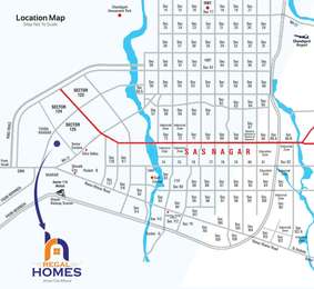 Regal Infralink Regal Homes Map - Kharar, Mohali Location Map