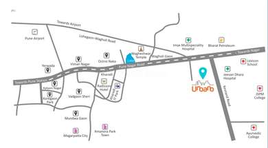 NG Rathi Associates NG Rathi Urbano Map - Wagholi, Pune Location Map