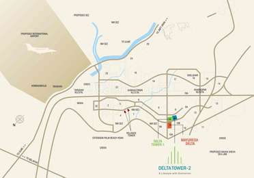 Delta Group Delta Tower 2 Map - Ulwe, Navi Mumbai Location Map