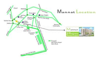 Reliable Lifestyle Reliable Mannat Map - Atghara, Rajarhat, Kolkata ...