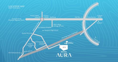 Reliance Builders Revasa Aura Map - Isnapur, Patancheru Location Map