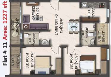 3 BHK / Bedroom Apartment / Flat for rent in Reliance Jubilee ...