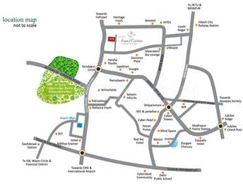 Reliance Developers Hyderabad Reliance Avans Exotica Map - Hanuman ...