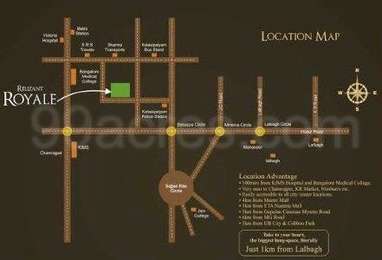 Relizant Builders Relizant Royale Map - Kalasipalya, Bangalore Location Map