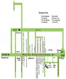 Reo Realty Reo Expressway Homes Map - Sector 162, Noida Location Map