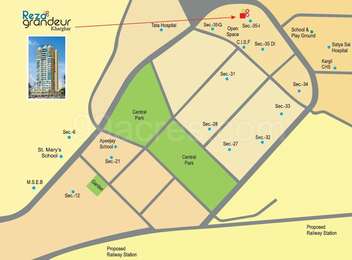 Reza Developers Reza Grandeur Map - Sector 35I Kharghar, Navi Mumbai Location Map
