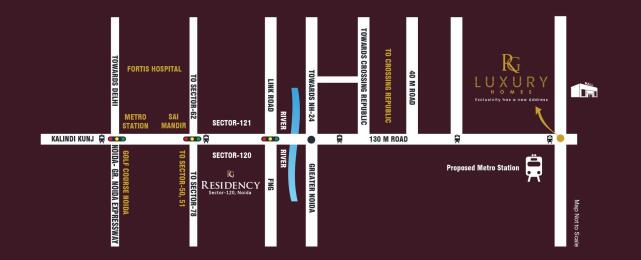 RG Group Builders RG Luxury Homes Phase 2 Map - Sector 16B, Greater ...