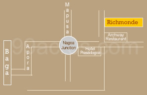 Richmonde Construction Richmonde Park Map - Saligao, North Goa Location Map
