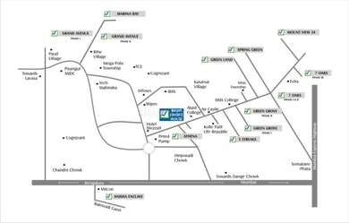 Right Choice House Builders Marina Bay Map - Hinjewadi, Pune Location Map