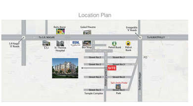 Rishi Sai Ram Projects Builders Rishis Sais Spectra Map - Sanath Nagar ...