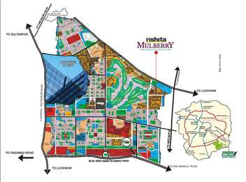 Rishita Developers Rishita Mulberry Map - Sushant Golf City, Lucknow ...