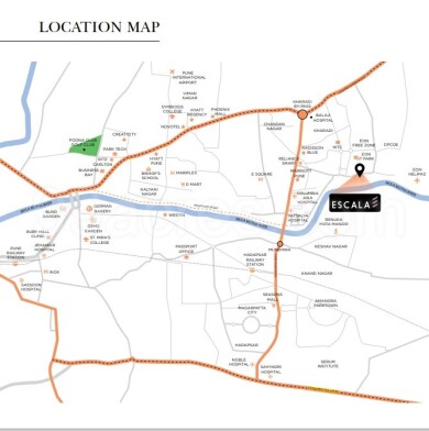 Rising Prime Developers LLP And Shroff Group Rising Prime Escala Map ...