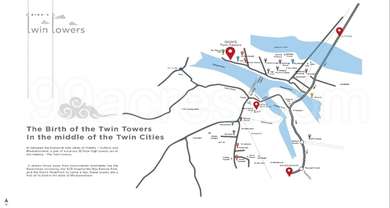 River Front Developers And Dion Infratech Dions Twin Towers Map ...