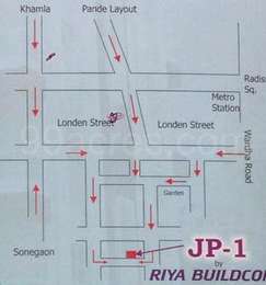 Riya Buildcon Nagpur Riya JP 1 Map - Jaiprakash Nagar, Nagpur Location Map