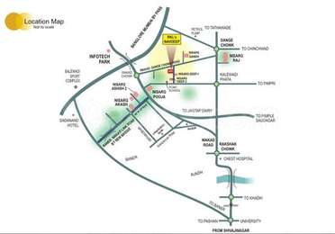 RK Lunkad Housing RK Lunkad Navdeep Map - Wakad, Pune Location Map