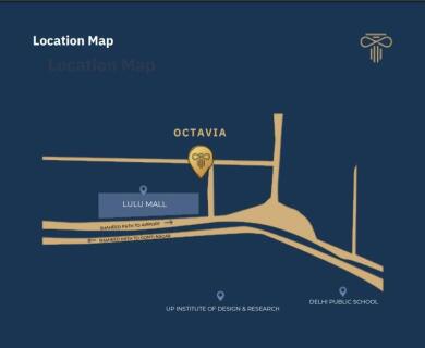 RLV Ventures RLV Octavia Map - Sushant Golf City, Lucknow Location Map