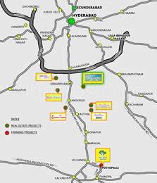 Rmk Projects Builders RMKs Crescent Menefer Map - Kandukur, Hyderabad ...