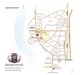 RNA Builders NG RNA NG Grand Plaza Map - Ghansoli, Navi Mumbai Location Map