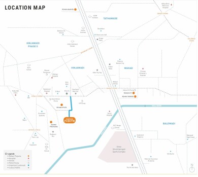 Rohan and Atul Enterprises Rohan Nidita Map - Hinjewadi, Pune Location Map