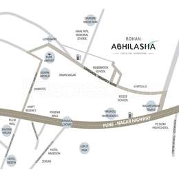 Rohan Group Rohan Abhilasha Map - Wagholi, Pune Location Map