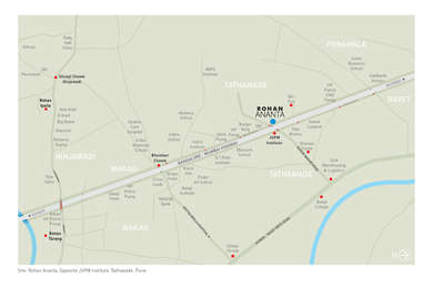 Rohan Group Rohan Ananta Map - Tathawade, Pune Location Map