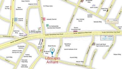 Rohan Lifescapes Group Lifescapes Arihant Map - Charni Road, Mumbai South Location Map