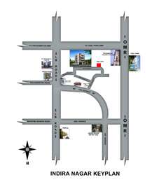 Rohini Constructions Rajan Enclave Map - Adyar, Chennai Location Map